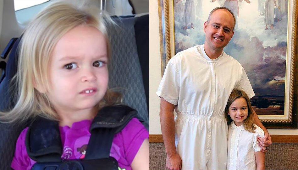Chloe, a menininha famosa por seus memes no mundo todo, foi batizada na ...